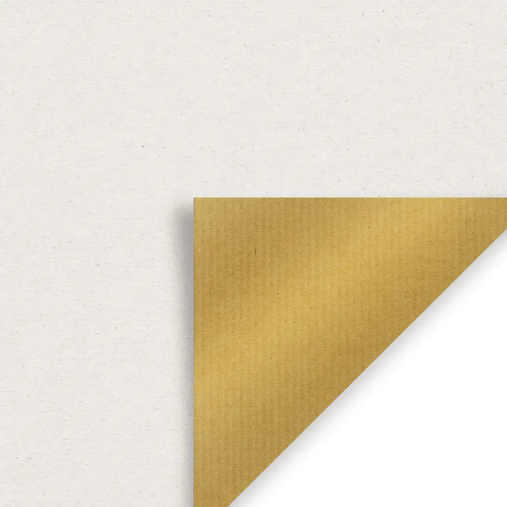 Macpaper.com - Gift Wrap - White & Gold Kraft (Recycled — Mac Paper Supply
