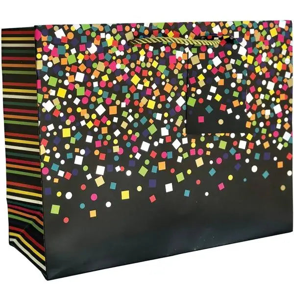 Macpaper.com - Euro Tote - Large - Party Popper Black — Mac Paper Supply
