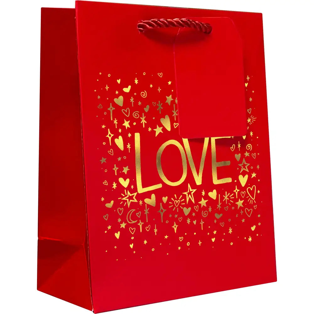 Macpaper.com - Euro Tote - Small - Sparkle Love — Mac Paper Supply